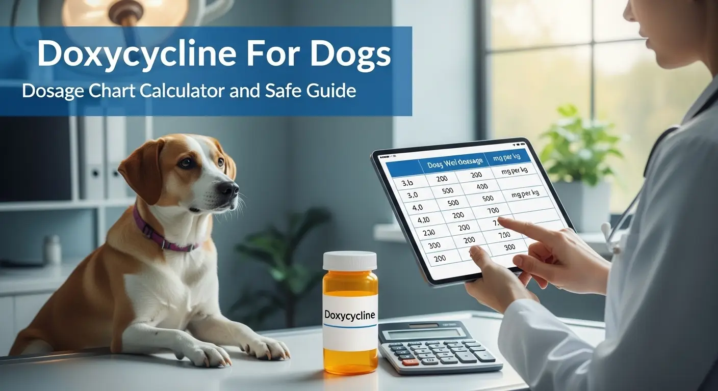 Doxycycline For Dogs Dosage Chart Calculator And Safe Guide