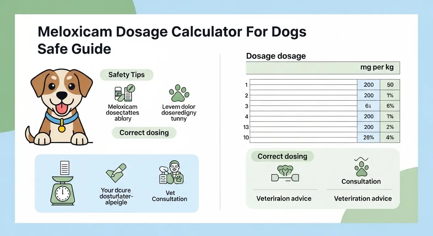 Meloxicam Dosage Calculator For Dogs: Chart & Safe Guide