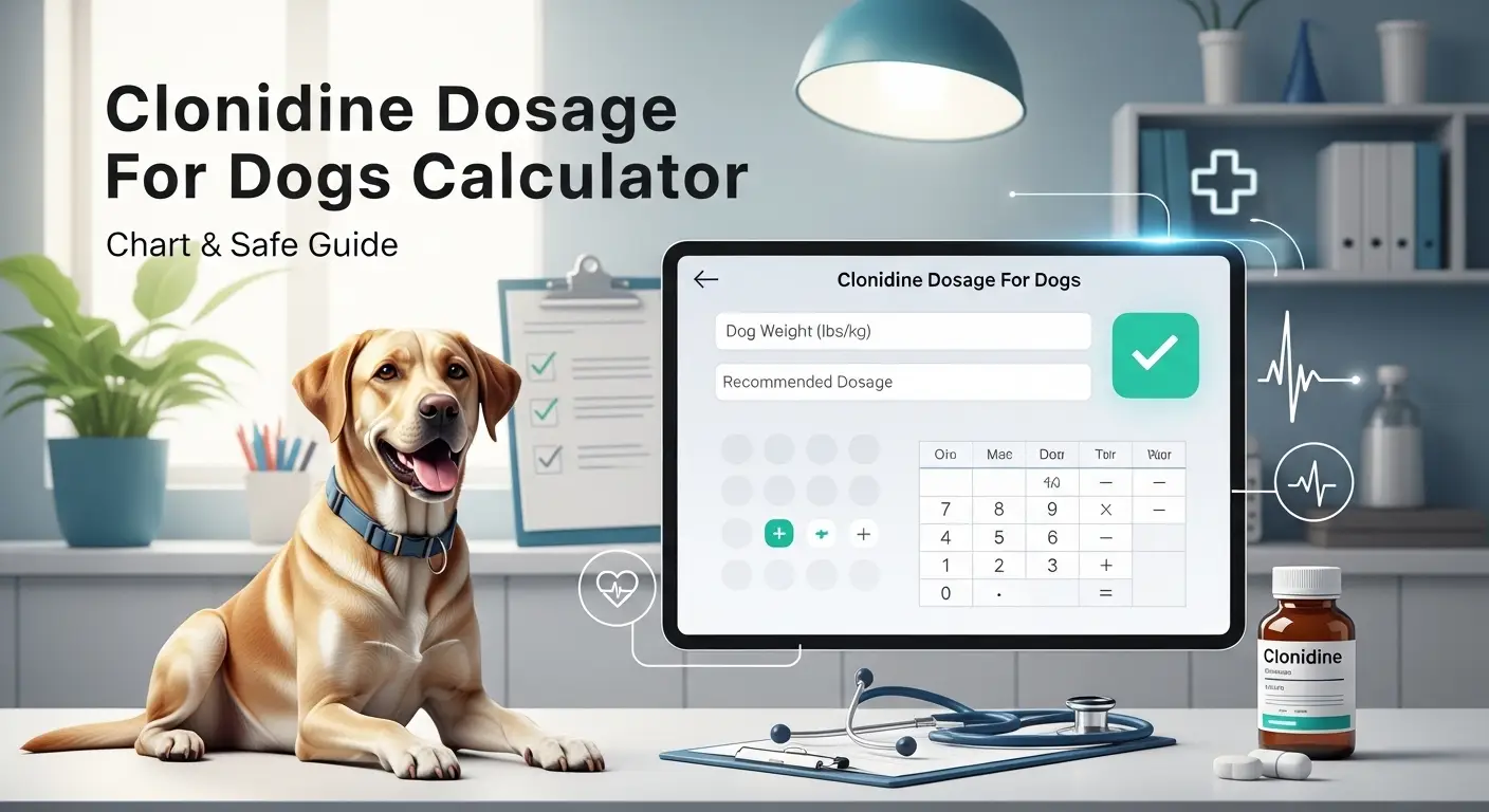 Clonidine Dosage For Dogs Calculator: Chart & Safe Guide