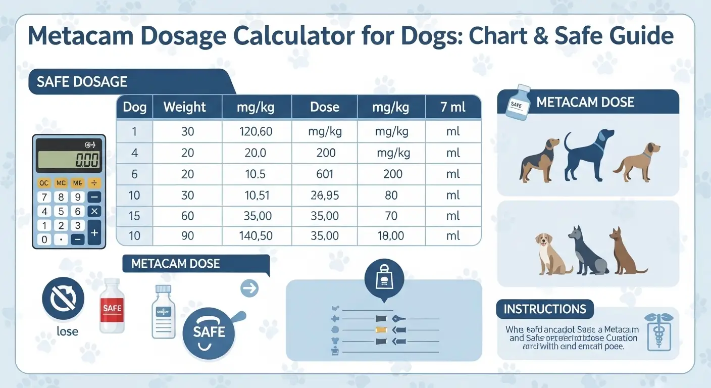 Metacam Dosage Calculator For Dogs: Chart & Safe Guide