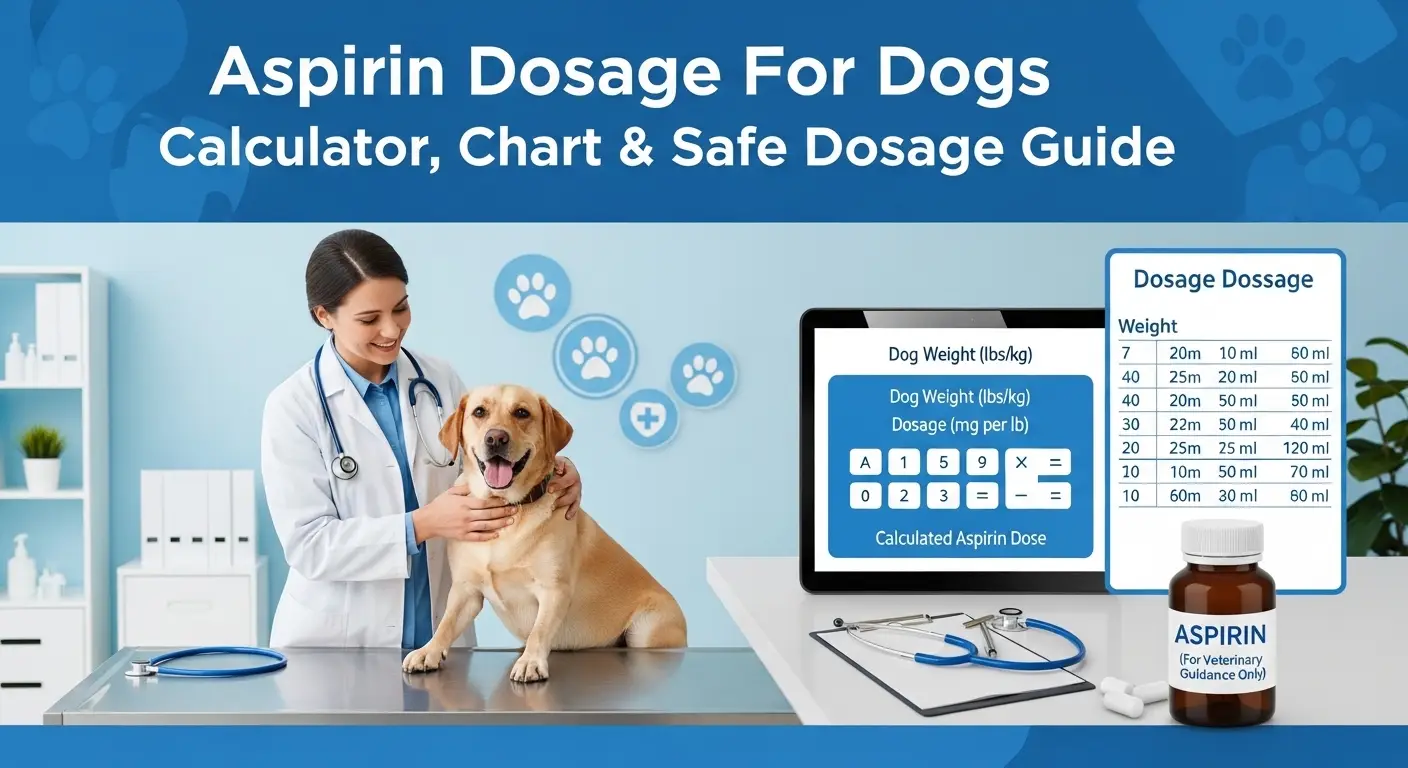 Aspirin Dosage For Dogs Calculator, Chart & Safe Dosage Guide